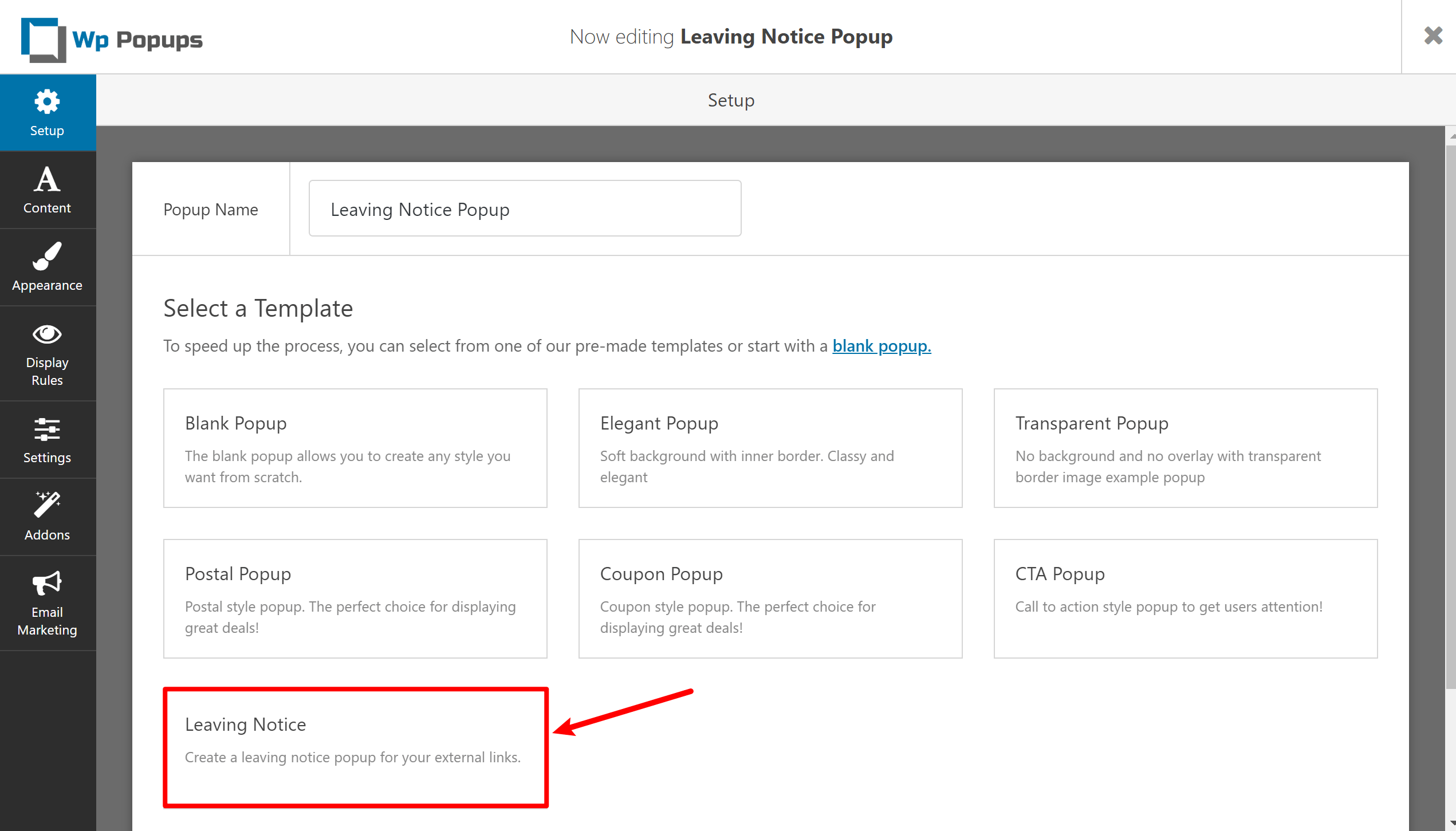 How To Create A Leaving Notice Popup For External Links WP Popups 