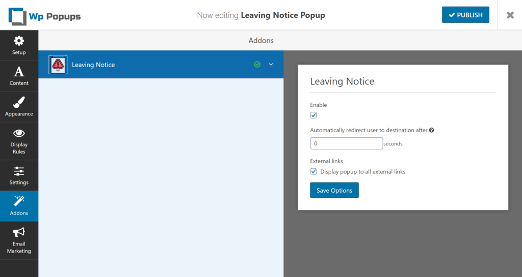 How to Create a Leaving Notice Popup for External Links - WP Popups ...